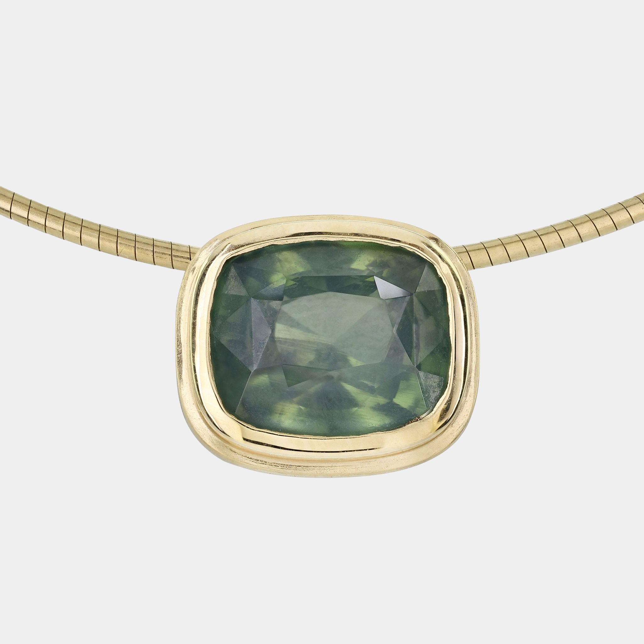 Tablet Necklace: Green Zircon – Kirica Fine